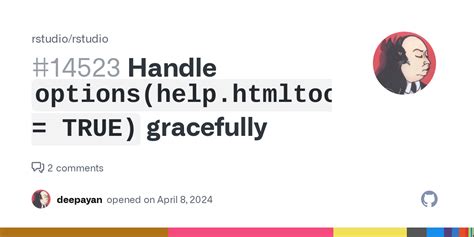 Handle `optionshelphtmltoc True` Gracefully · Issue 14523