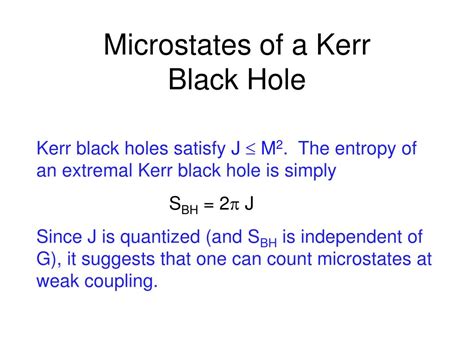 Ppt Counting The Microstates Of A Kerr Black Hole Powerpoint Presentation Id3268283