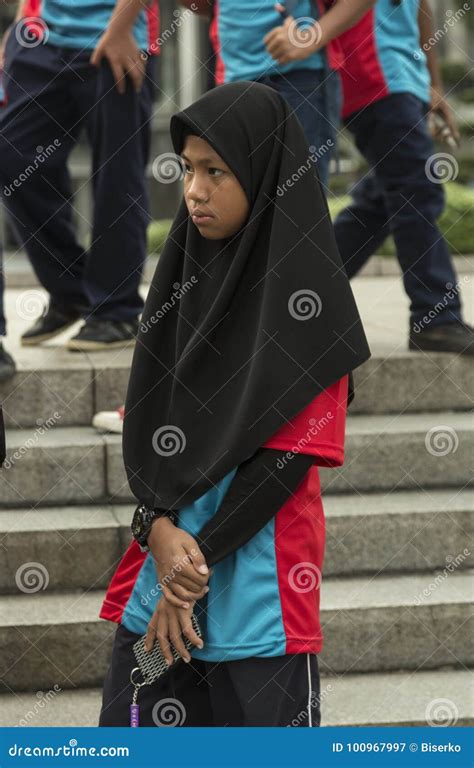 Malaysian Girl Student In Kuala Lumpur Editorial Photography Image Of