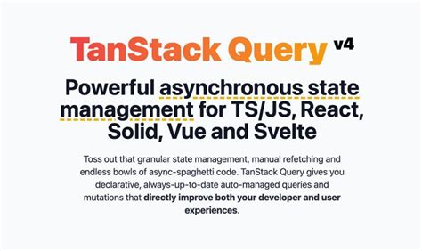 Youssef Mansouri On Linkedin A Guide To Working With Tanstackreact