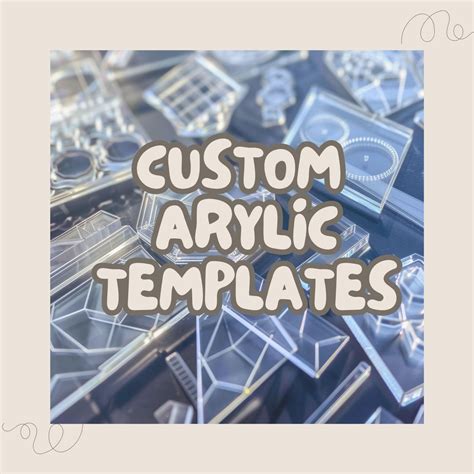Custom Acrylic Templates Craft Patterns Handmade Wallets Woodworking Templates Leatherwork