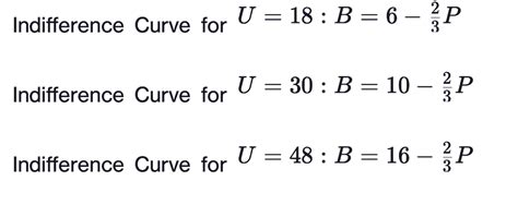 Solved Indifference Curve For U B PIndifference Curve Chegg