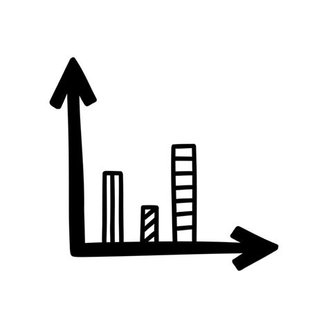 diagram with three columns graph histogram vector doodle 20903011