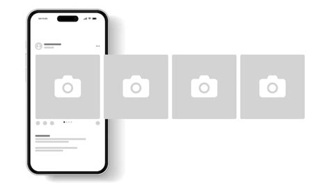 Premium Vector Carousel Post Template Mockup Mobile App Interface