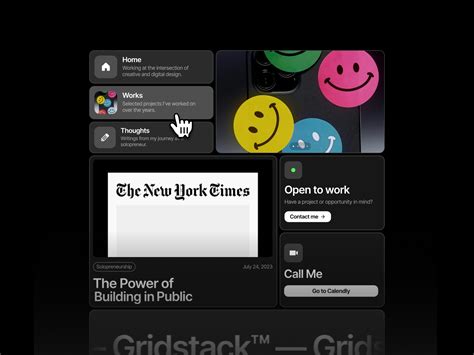 Gridstack 2 Portfolio Template — Framer Marketplace