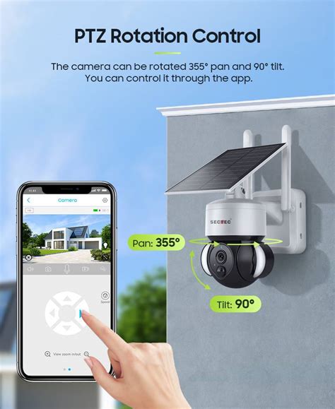 SECTEC Network Security System Outdoor Solar Battery Surveillance ...