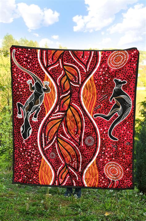 Aboriginal Premium Quilt Indigenous Patterns Ver12 Quilts