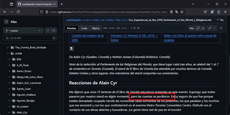 Urantiapedia — Working Directly From The Github Website Urantiapedia