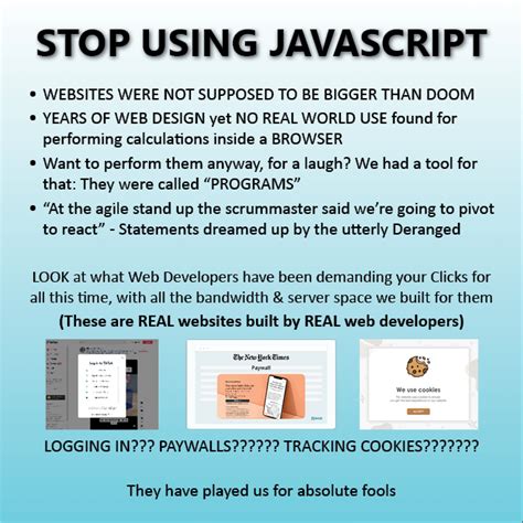 Stopusingjavascript Rprogrammerhumor