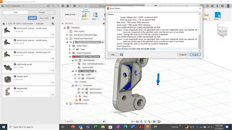 Simulation Analysis For Static Stress Analysis Course Bolt Connector Not Working Autodesk