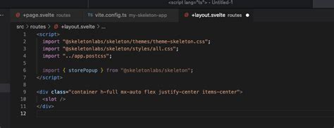 Module Skeletonlabsskeleton Has No Exported Member Storepopup