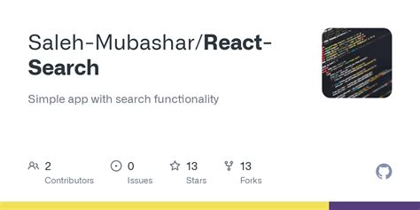 Github Saleh Mubashar React Search Simple App With Search Functionality