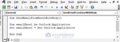 How To Send An Email With Body From Excel Using A Macro Easy Steps
