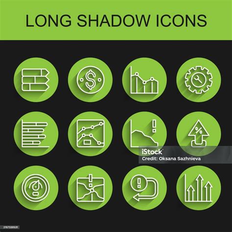 Set Line Digital Speed Meter Intersection Point Pie Chart Infographic