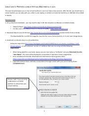 Lab 1 Install Linux Pdf LINUX LAB 1 PREPARE A LINUX VIRTUAL MACHINE For IT 4423 This Exercise