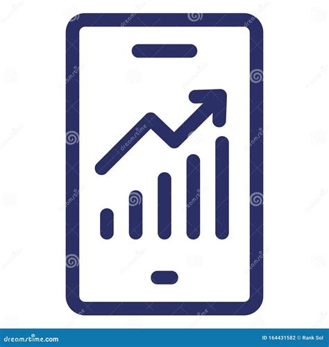 Mobile Graph Isolated Vector Icon Which Can Easily Modify Or Edit Stock Vector Illustration Of