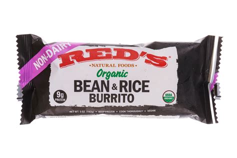 Reds Organic Bean And Cheese Burrito At George Amies Blog