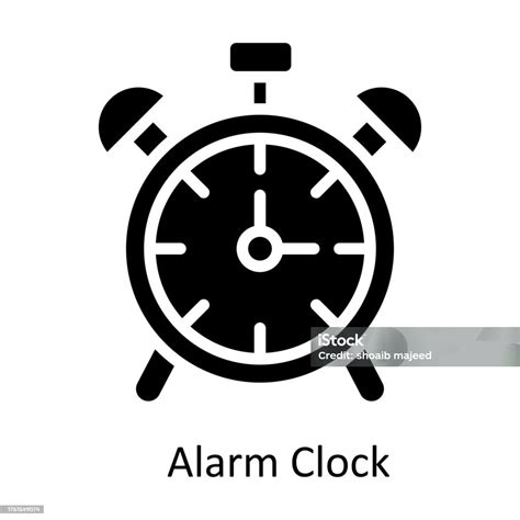 알람 시계 벡터 솔리드 디자인 그림입니다 흰색 배경의 기호 Eps 10 파일 0명에 대한 스톡 벡터 아트 및 기타 이미지 0명 3차원 형태 개념 Istock
