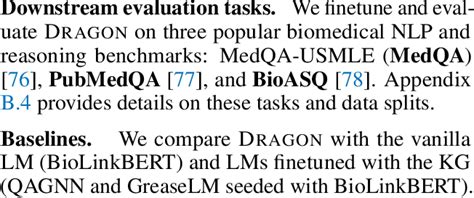 Accuracy On Biomedical Nlp Tasks Dragon Outperforms All Previous Download Scientific Diagram