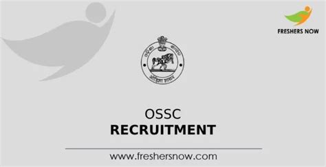 OSSC Recruitment Notification For Posts Online Form