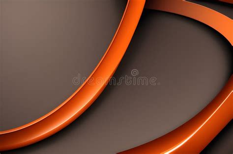 Abstract Orange Geometric Background Dynamic Shapes Composition Vector Illustration Stock