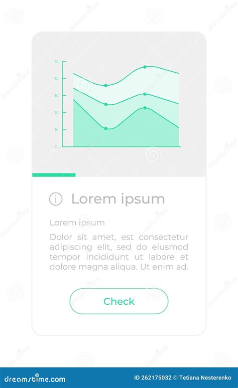 Areas Chart Ui Element Template Stock Vector Illustration Of Analytics Statistics 262175032