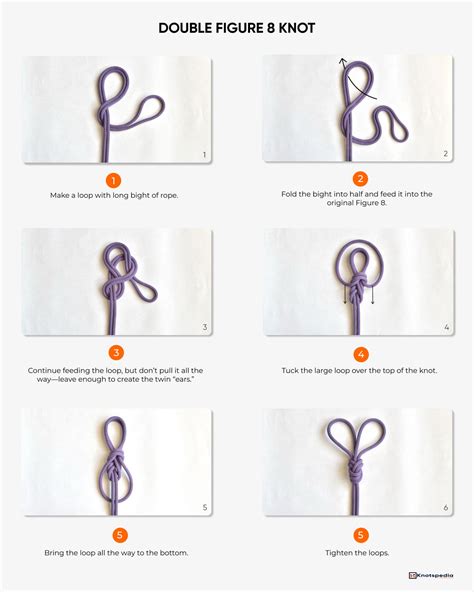 How To Tie The Double Figure 8 Knot Bunny Ears