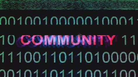 Broken Social Media Data On The Screen Glitch Effect Stock Video