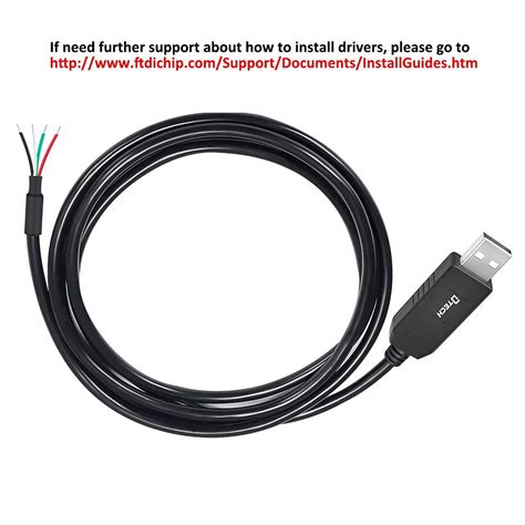Buy DTECH FTDI USB To TTL Serial V Adapter Cable Wire End With FT Chip TX RX Signal For