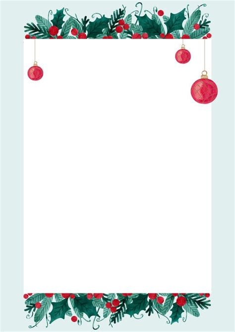 Free Customizable Christmas Page Border Templates Canva