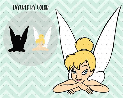 LAYERED Tinkerbell SVG PNG ClipArt Files Easy Cut Peter Etsy