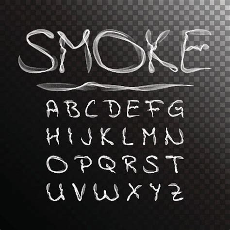 3 800 Smoke Fonts Stock Illustrations Royalty Free Vector Graphics