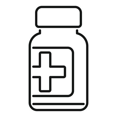 Sport Medical Pills Icon Outline Vector Diet Food 15159259 Vector Art