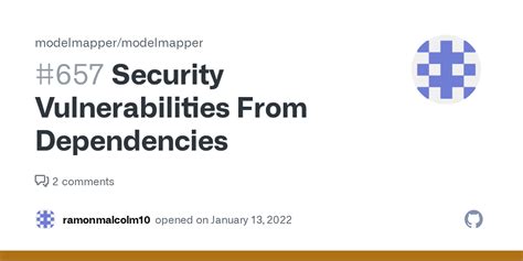 Security Vulnerabilities From Dependencies · Issue 657 · Modelmappermodelmapper · Github