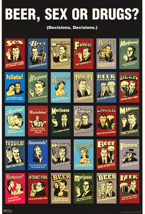 Beer Sex Or Drugs Movie Posters From Movie Poster Shop