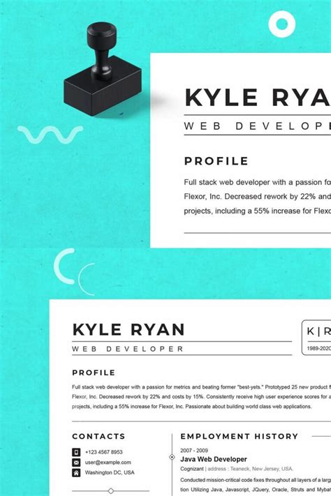 Web Developer Resume Template MasterBundles