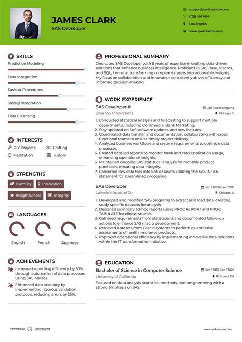 10 sas developer resume samples and templates for 2025