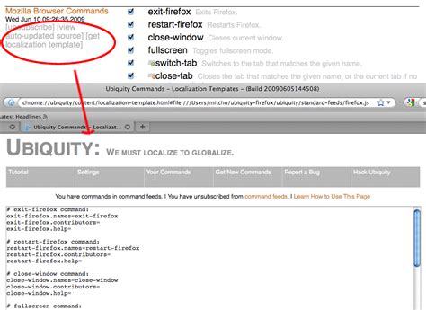 ubiquity localization update