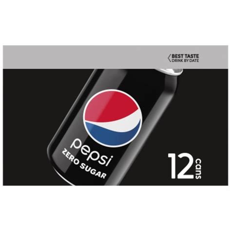 Pepsi Cola Zero Sugar Soda 12 Cans 12 Fl Oz Fred Meyer