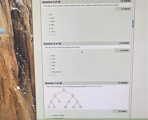 Solved Question Of Marks What Data Structure Is Used Chegg