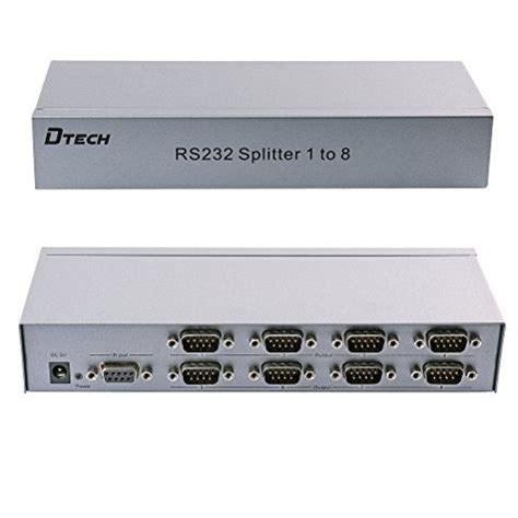 Getuscart Dtech Industrial 8 Port Rs232 Serial Splitter Switch Box
