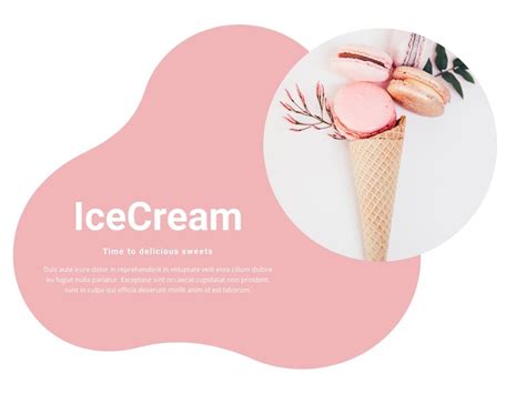 Fruit Ice Cream Css Template By Nicepage