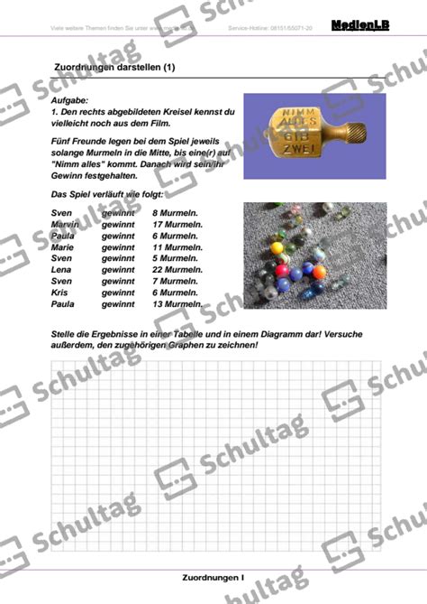 Zuordnungen Im Alltag Schultag