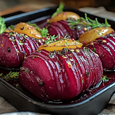 Amazing Roasted Hasselback Beets Recipe For Delicious Flavor