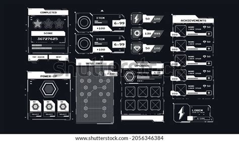 Menu Graphical User Interface Gui Build Stock Vector Royalty Free 2056346384 Shutterstock