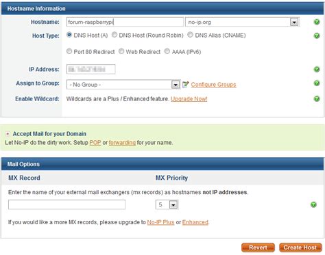 Raspberry Pi Als Webserver Dns Update No Via Noip2 Tutorials · Anleitungen