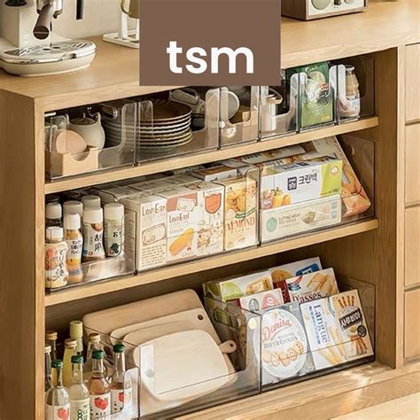Tsm Container Sorting Box With Front Opening Stackable Storage