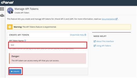 How To Manage API Tokens In CPanel WebHostingPeople Knowledge Base