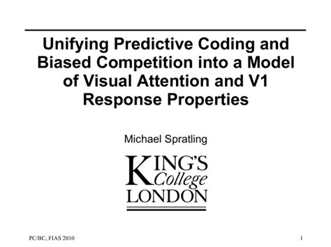 Predictive Coding Biased Competition