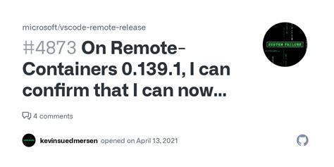 On Remote Containers I Can Confirm That I Can Now Open In Container To Get A